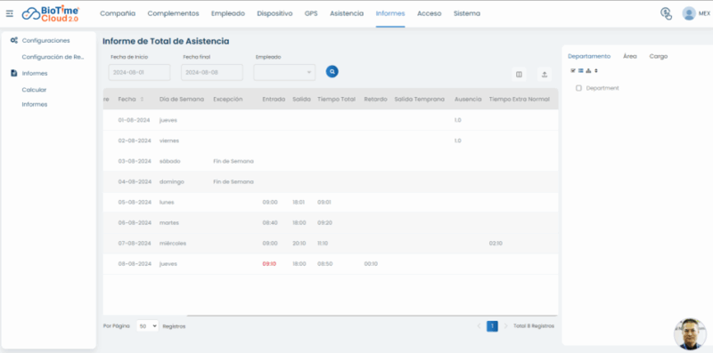 BioTime Cloud 2.0 - ZKTeco Latinoamerica